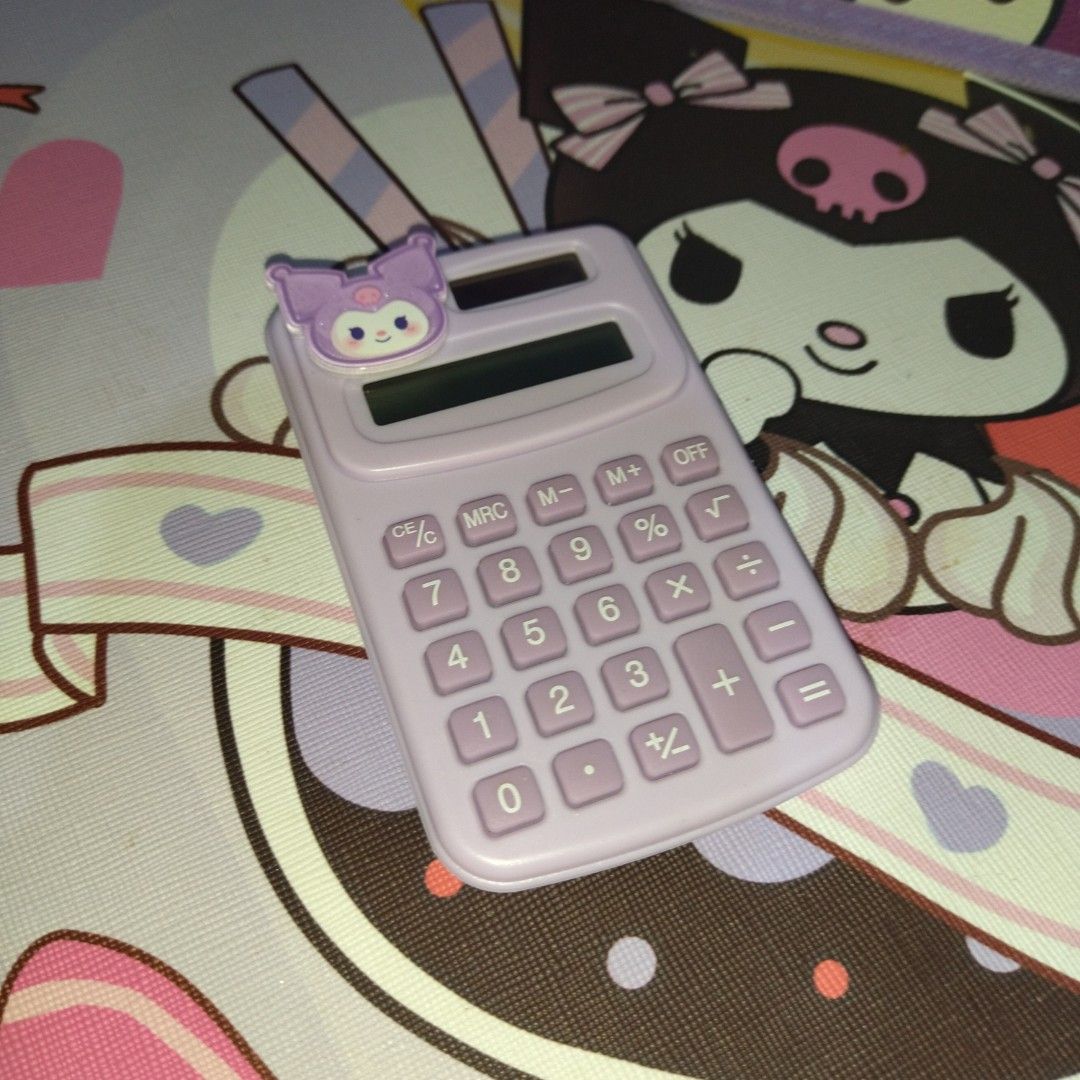 Kuromi Mini Calculator, Hobbies & Toys, Stationary & Craft, Stationery ...