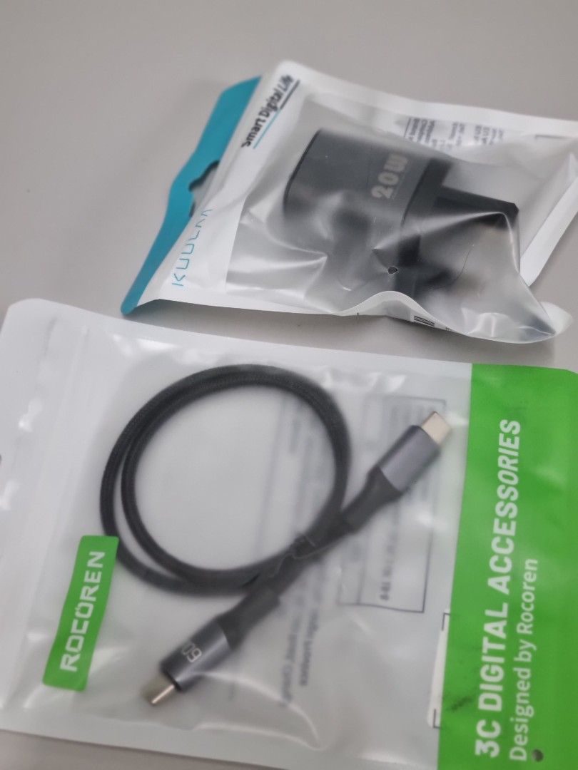 Kuulaa 20w charger, rocoren cable 100w, Computers & Tech, Parts & Accessories, Cables & Adaptors ...