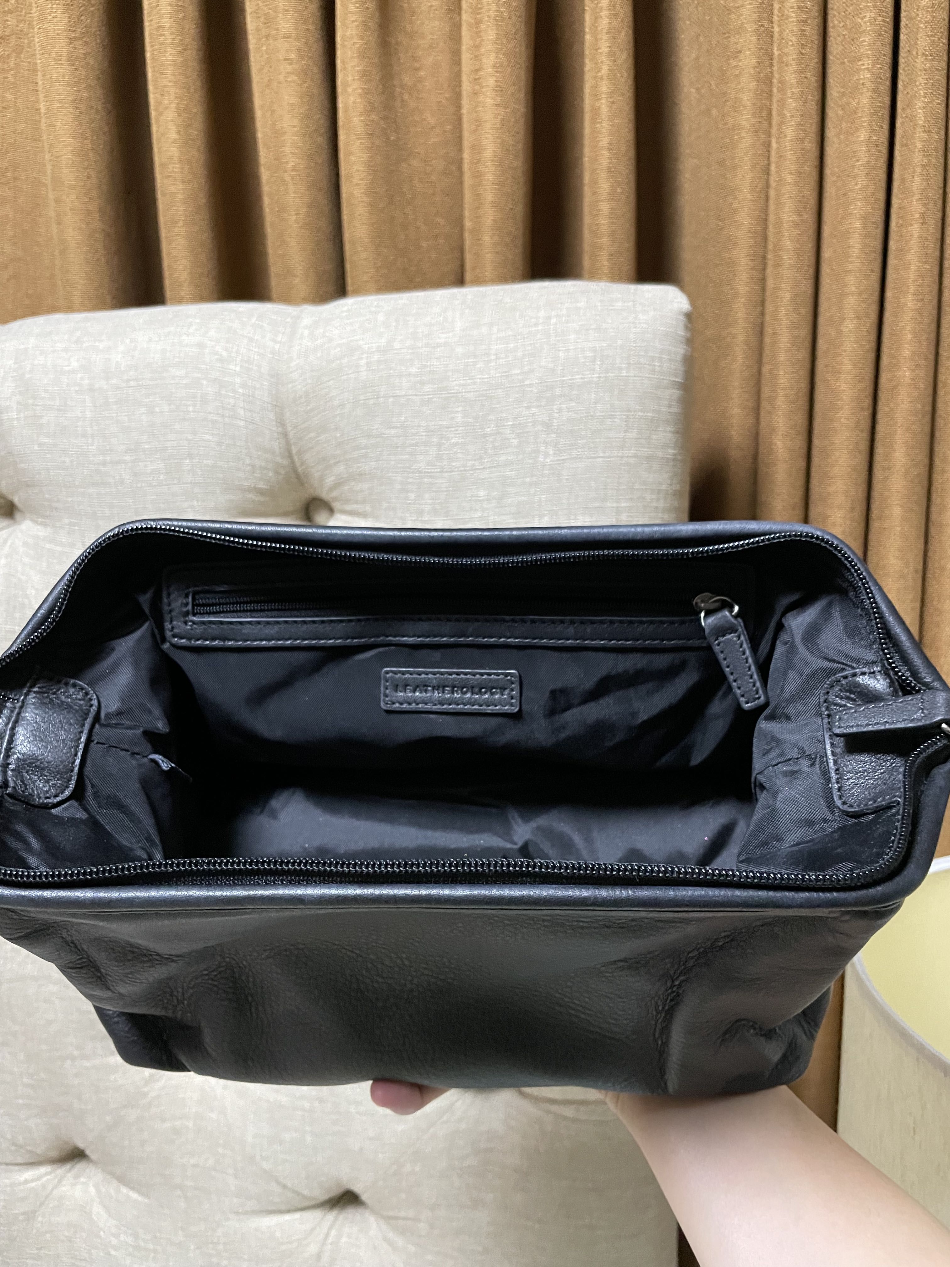 Leatherology clutch toiletry bag on Carousell