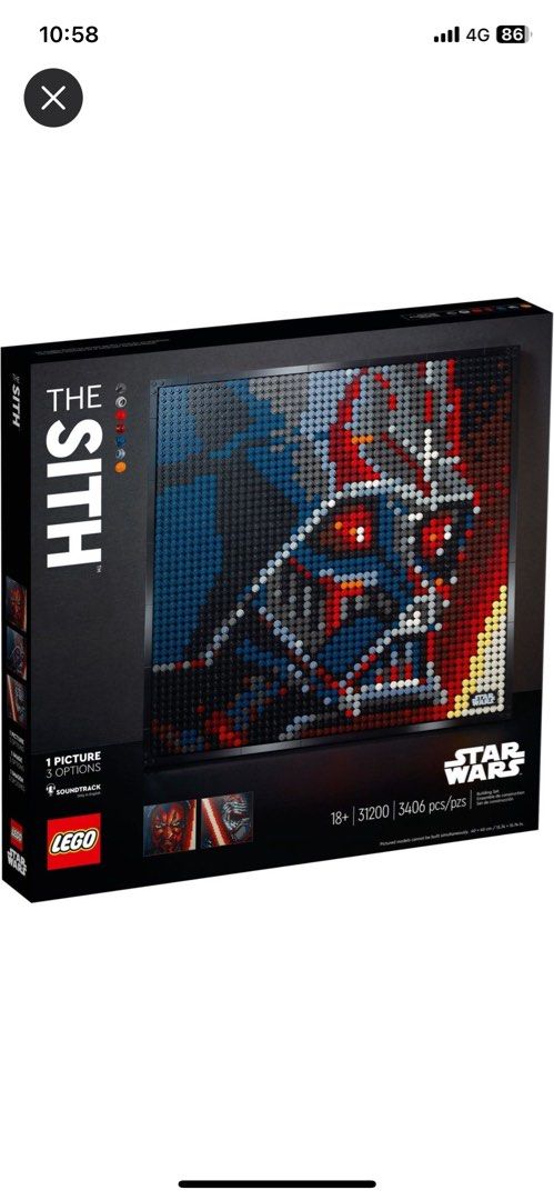 LEGO 31200 The Sith, Hobbies & Toys, Toys & Games on Carousell