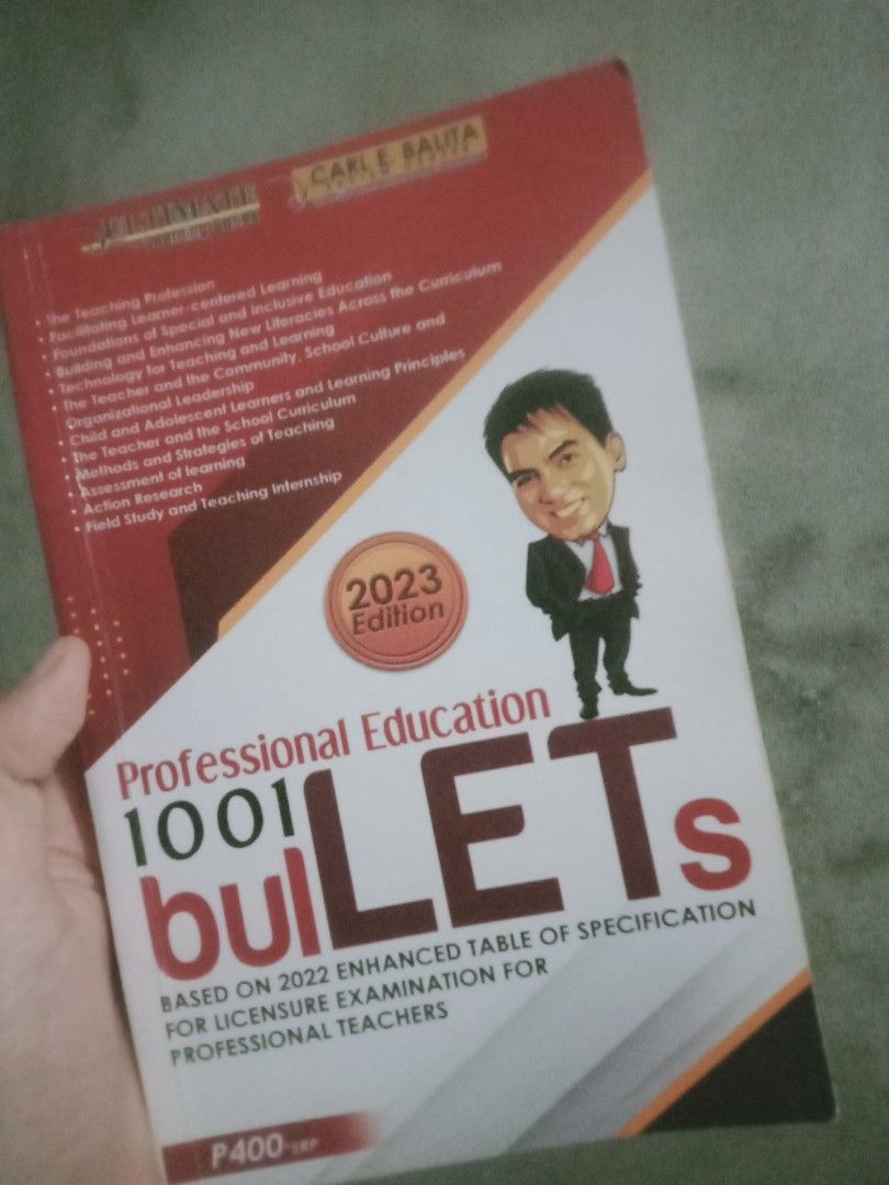LET Reviewer (2023 edition) by Carl E. Balita, Hobbies & Toys, Books ...
