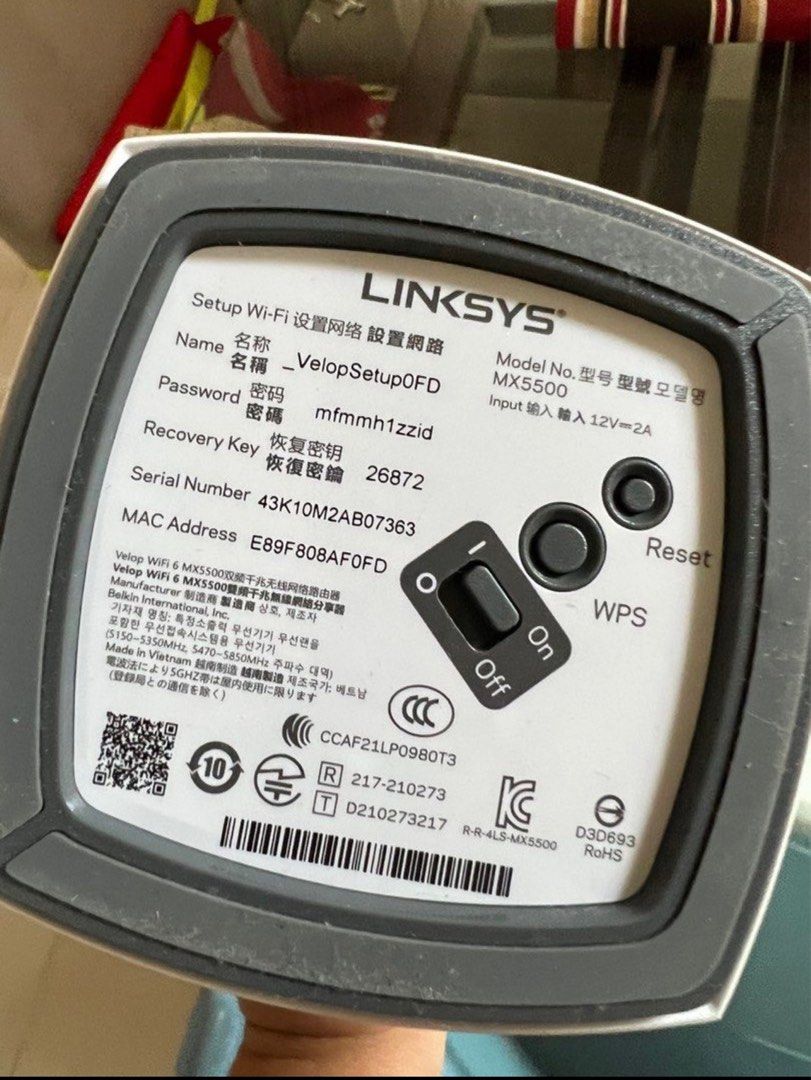 Linksys MX5500 Atlas Pro 6 Dual-Band AX5400 Mesh Wifi 6 Router Velop ...