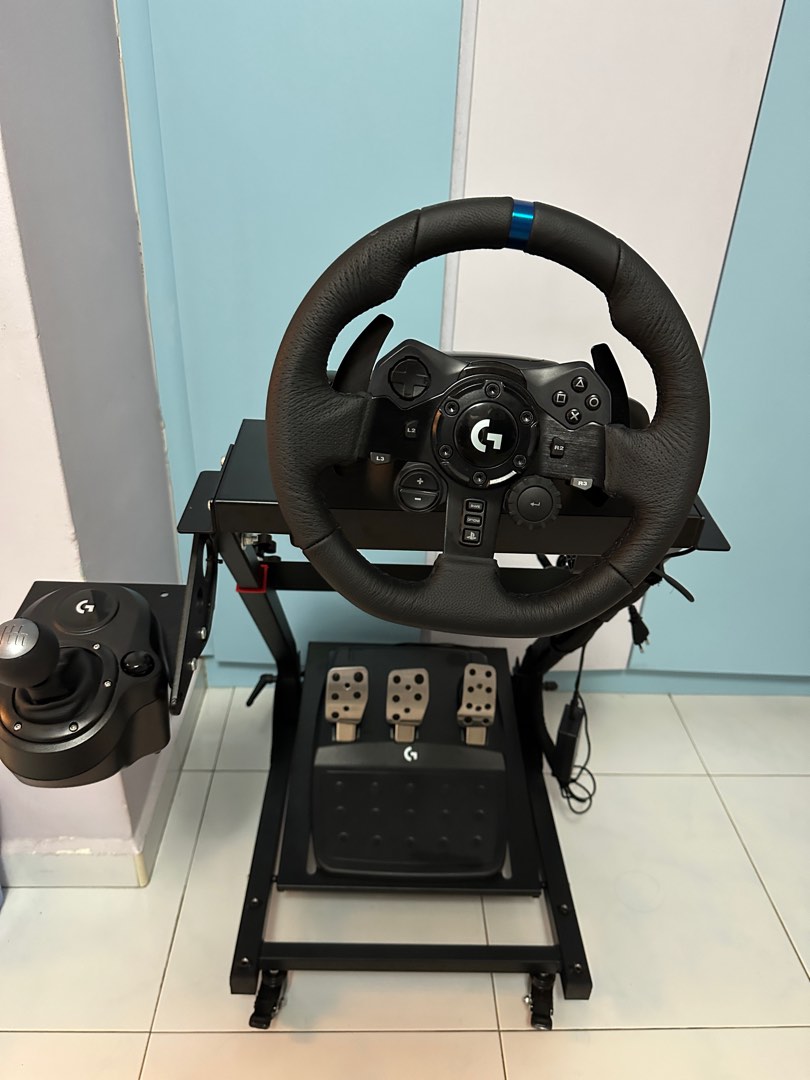 Logitech G923 Racing Wheel + Shifter Bundle, Video Gaming, Gaming ...