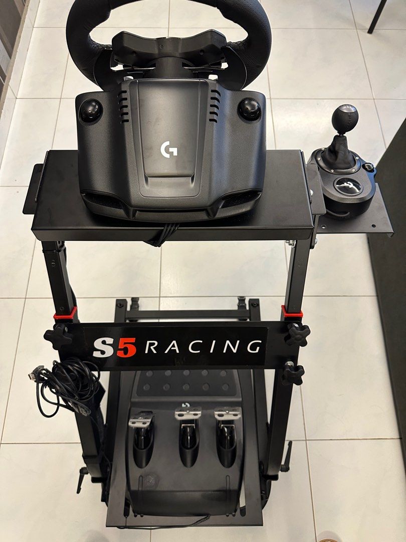 Logitech G923 Racing Wheel + Shifter Bundle, Video Gaming, Gaming ...