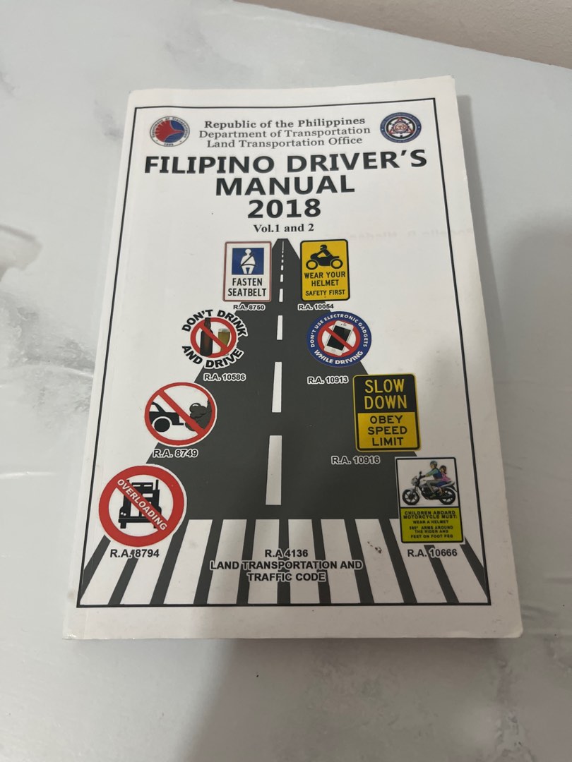 LTO Filipino Drivers Manual 2018 Vol. 1&2, Hobbies & Toys, Books ...