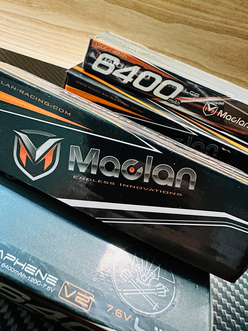 Maclan Lipo Race Pack 6400 120c graphene v2, Hobbies & Toys, Toys ...