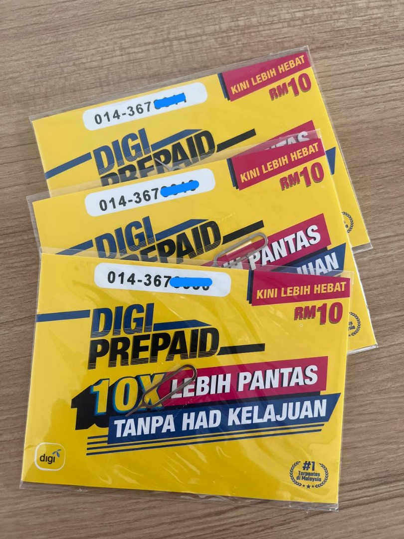 Malaysia DIGI SIM Card 7 DAYS 5GB, Mobile Phones & Gadgets, Mobile ...