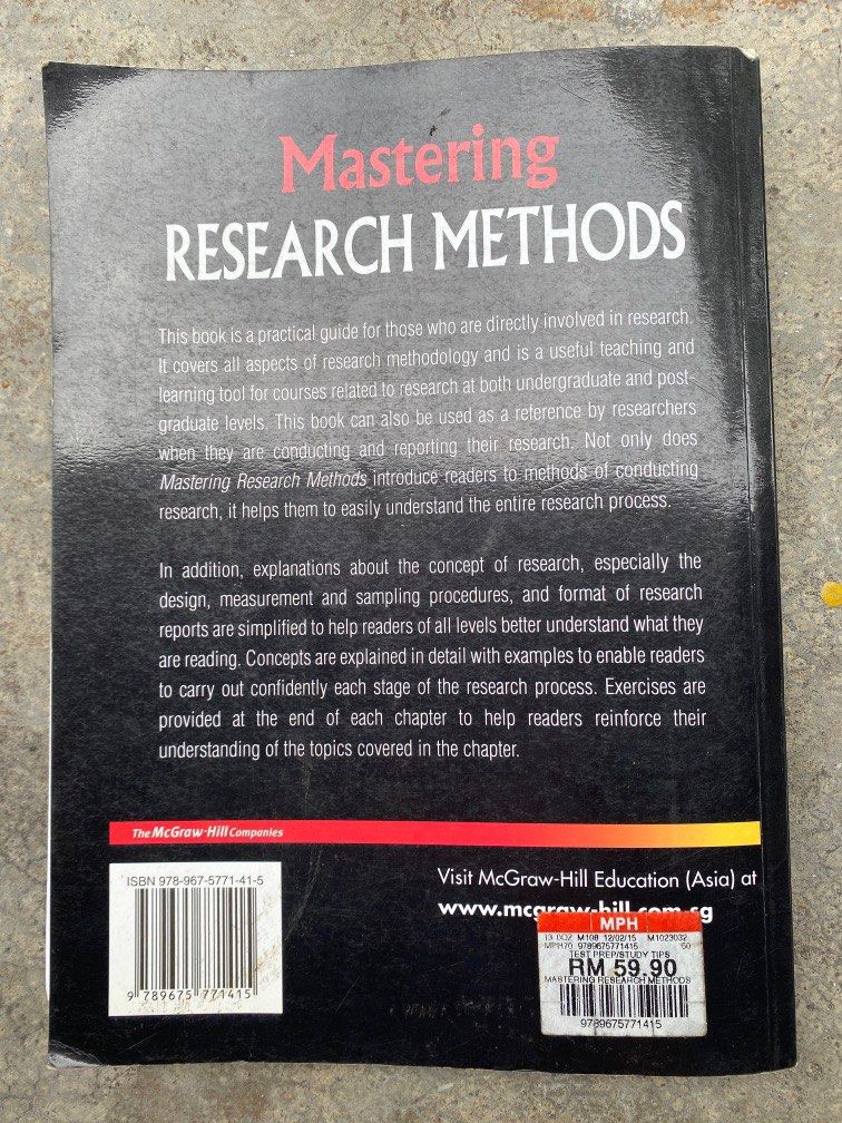 Mastering Research Methods, Hobbies & Toys, Books & Magazines ... Mastering Research Methods, Hobbies & Toys, Books & Magazines ...