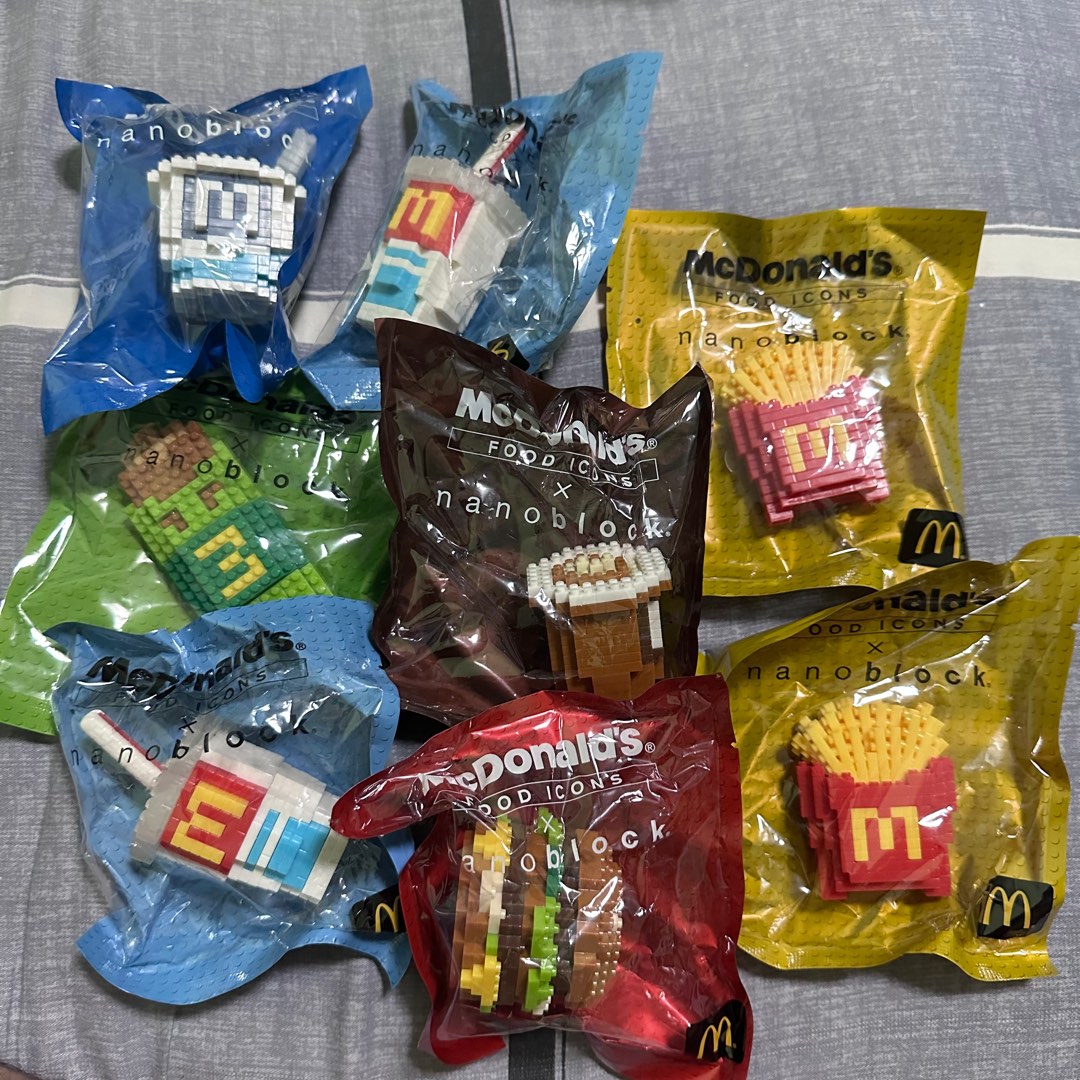 McDonald’s x NanoBlock Food Icons, Hobbies & Toys, Toys & Games on Carousell