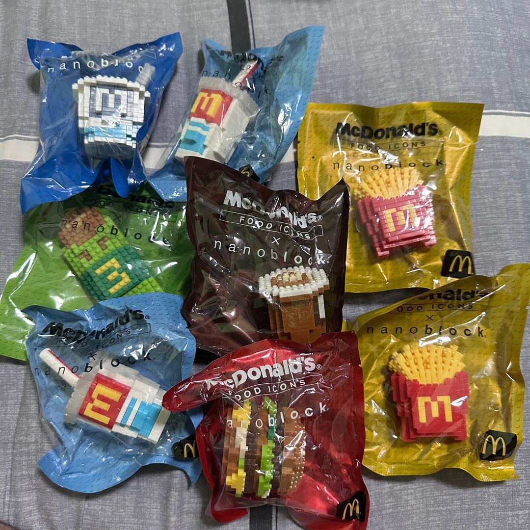 McDonald’s x NanoBlock Food Icons, Hobbies & Toys, Toys & Games on Carousell
