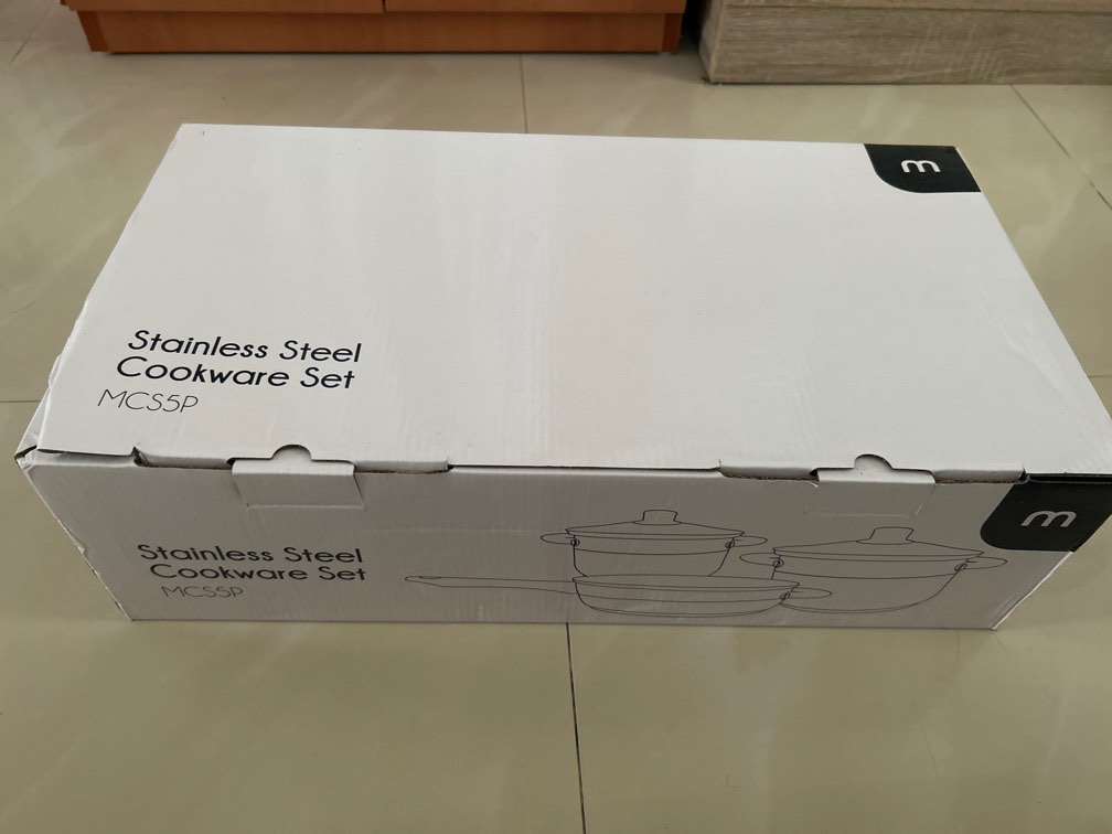 [Brand New] MAYER Stainless Steel Cookware Set (MCS5P), Furniture ...