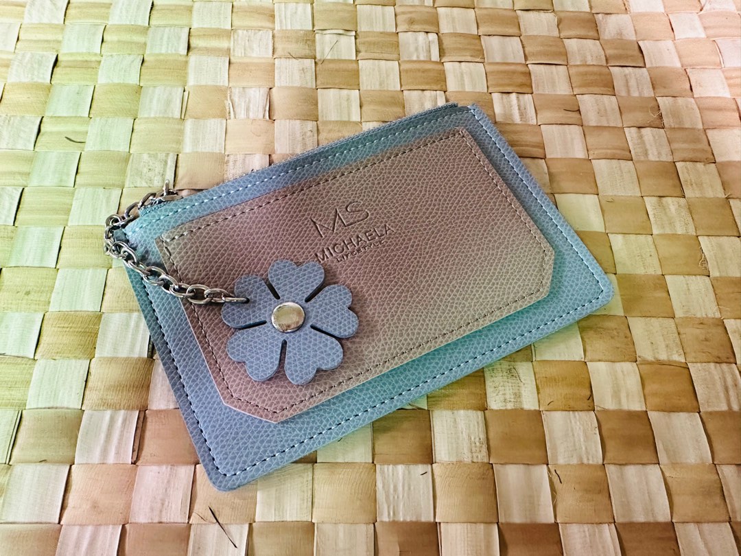 Michaela Blue Floral Wallet, Women's Fashion, Bags & Wallets, Wallets ...