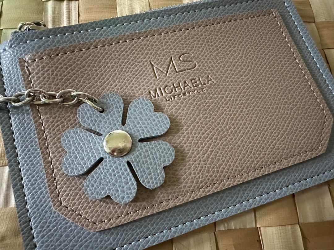 Michaela Blue Floral Wallet, Women's Fashion, Bags & Wallets, Wallets ...