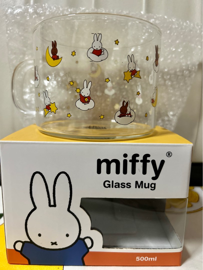 Miffy Glass Mug with Plenty Little Charms, Furniture & Home Living ...