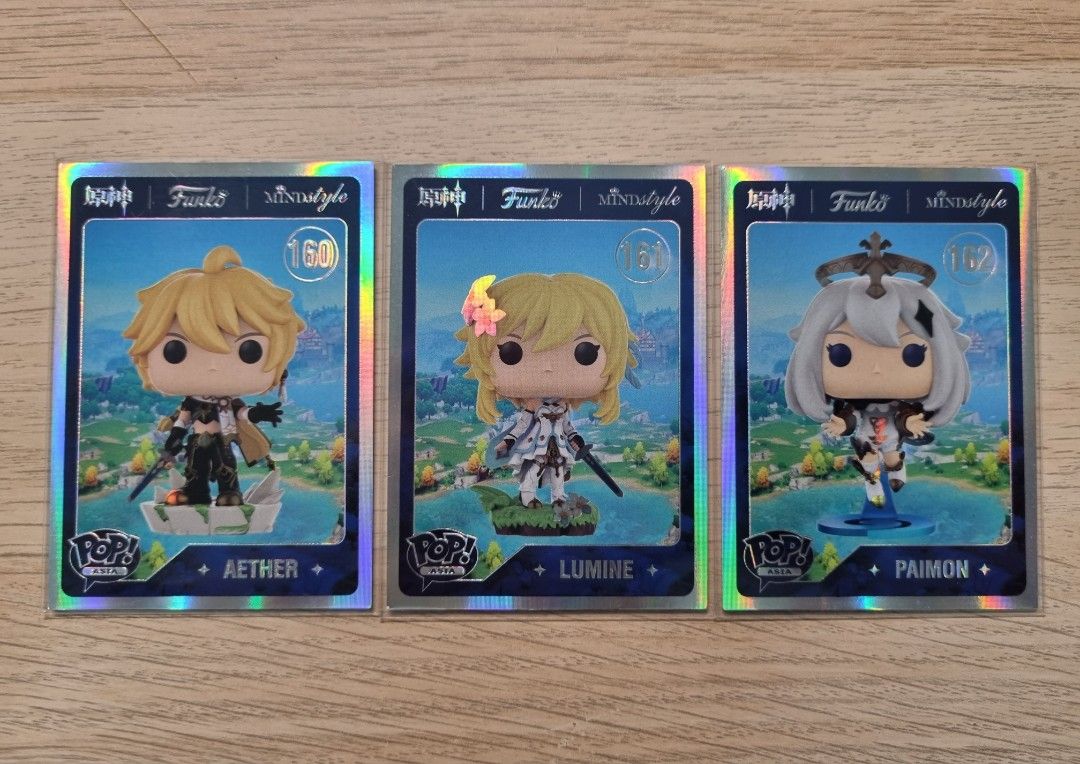 Mindstyle x Funko Pop! Asia - Genshin Impact Card set (SDCC 2022 ...