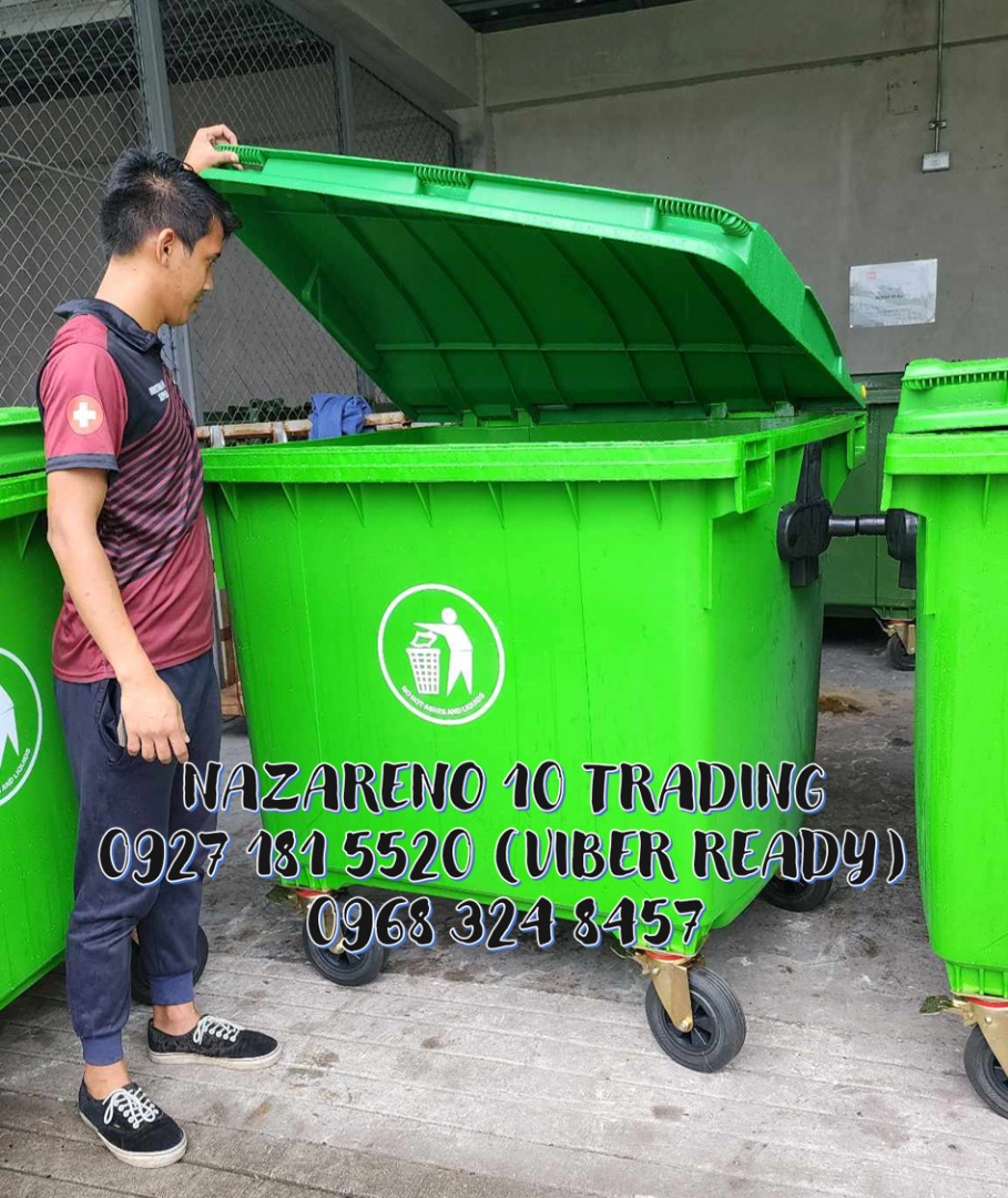 mobile bin 1100 liters, Furniture & Home Living, Cleaning & Homecare ...