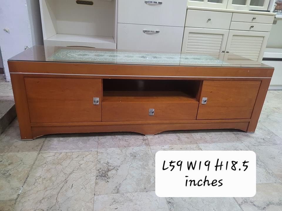 Modern tv console Japan surplus on Carousell