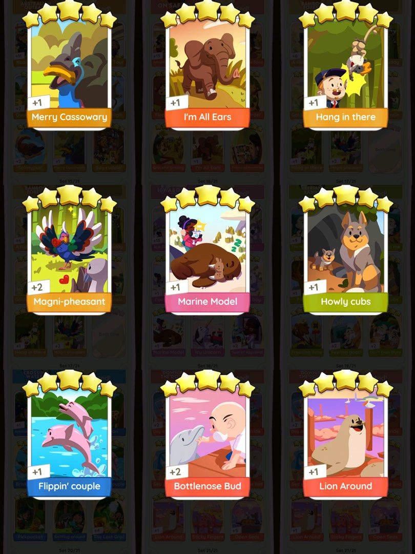 Monopoly Go Sticker 5 Star Stickers, Hobbies & Toys, Toys & Games on ...