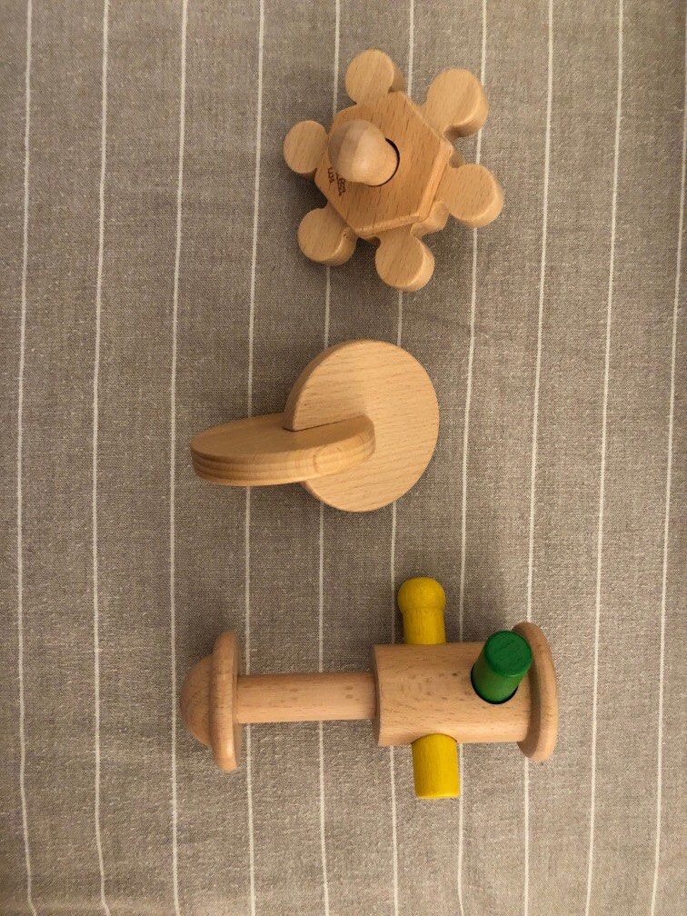 Monti Kids Montessori stage 2 grasping set, Babies & Kids, Infant ...