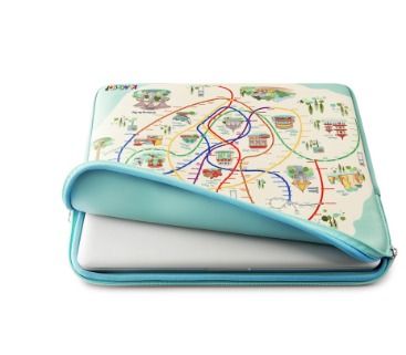 MRT Map Laptop Sleeve RED2145, Computers & Tech, Parts & Accessories ...