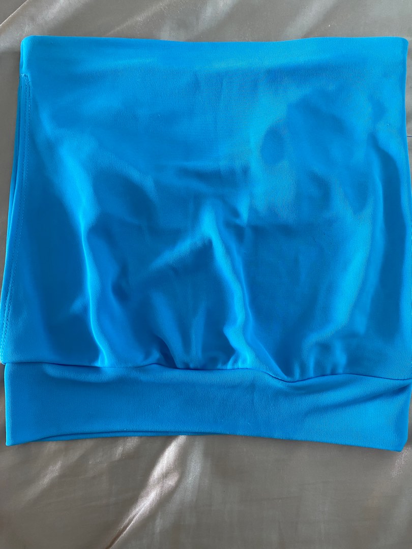 Navy blue tube top, Women's Fashion, Tops, Other Tops on Carousell