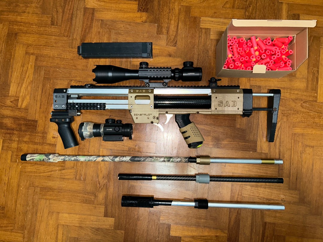 Nerf Sabre Sab Construct Sniper Version Blaster, Hobbies & Toys, Toys ...