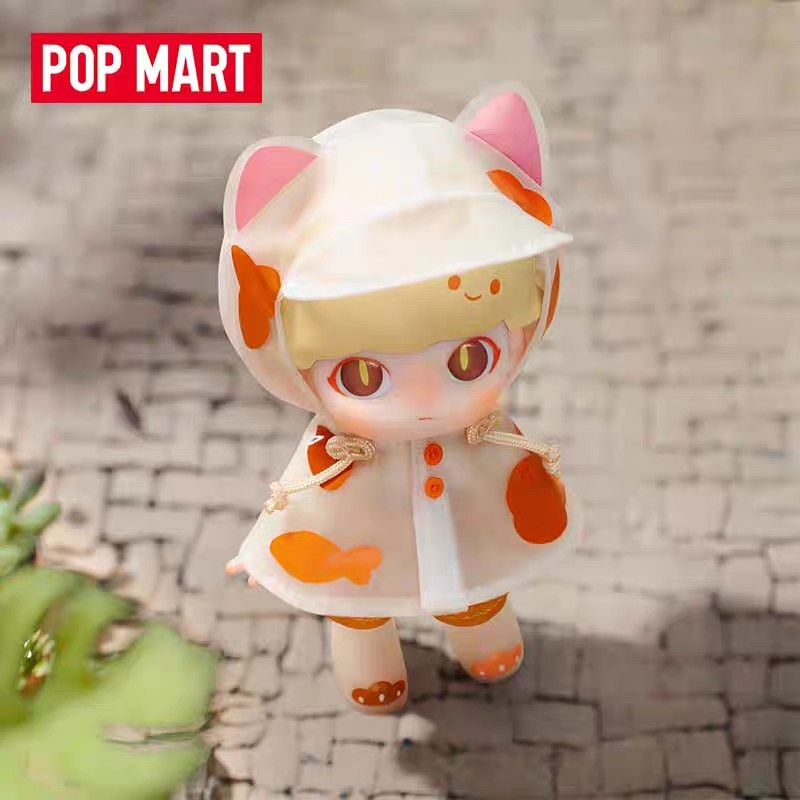 [NEW! POPMART] POPMART DIMOO RAINCOAT CAT BJD BALL-JOINTED DOLL ...