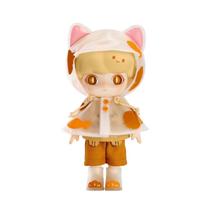 [NEW! POPMART] POPMART DIMOO RAINCOAT CAT BJD BALL-JOINTED DOLL ...