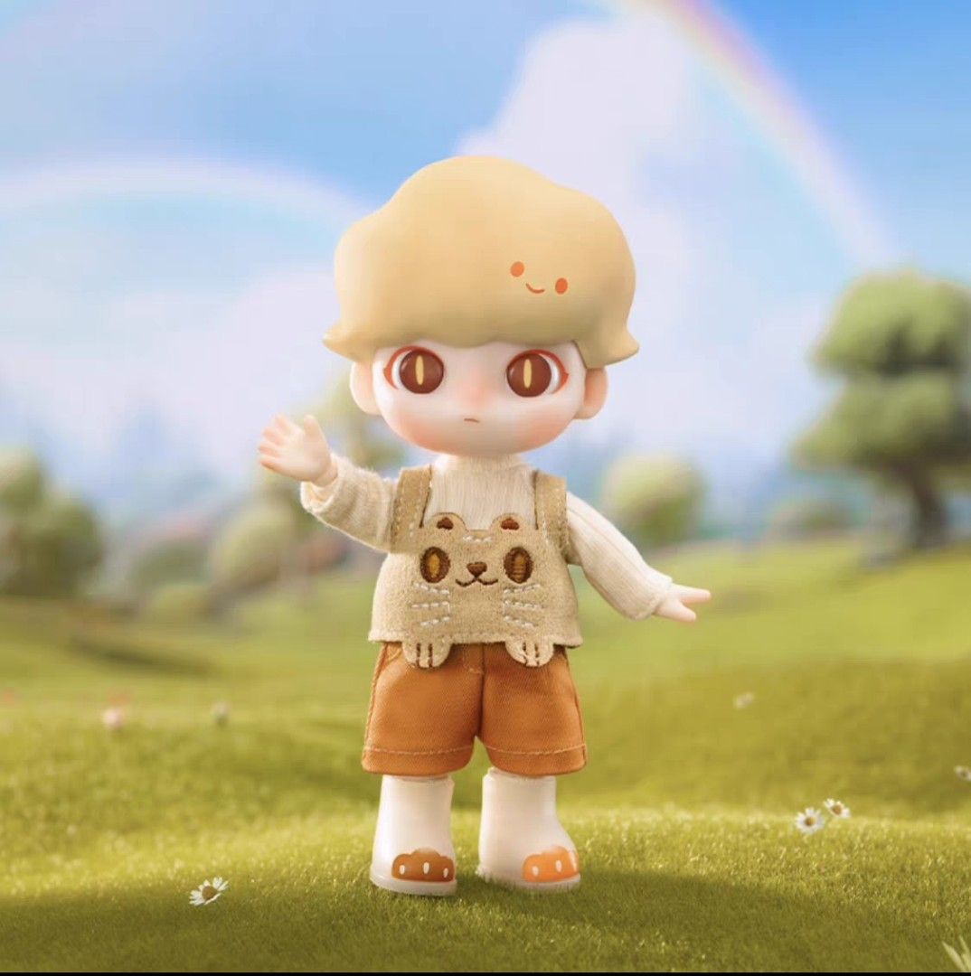 [NEW! POPMART] POPMART DIMOO RAINCOAT CAT BJD BALL-JOINTED DOLL ...
