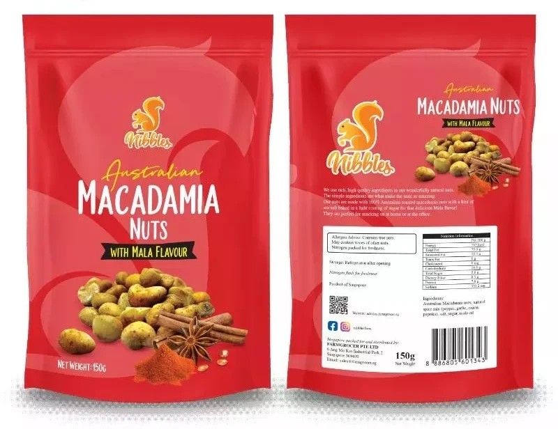 Nibbles Australian roasted macadamia nuts assorted flavours nut mix ...