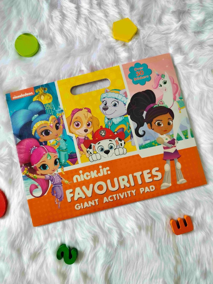Nickelodeon Giant Activity Pad Nick Jr Favorites, Hobbies & Toys, Books ...