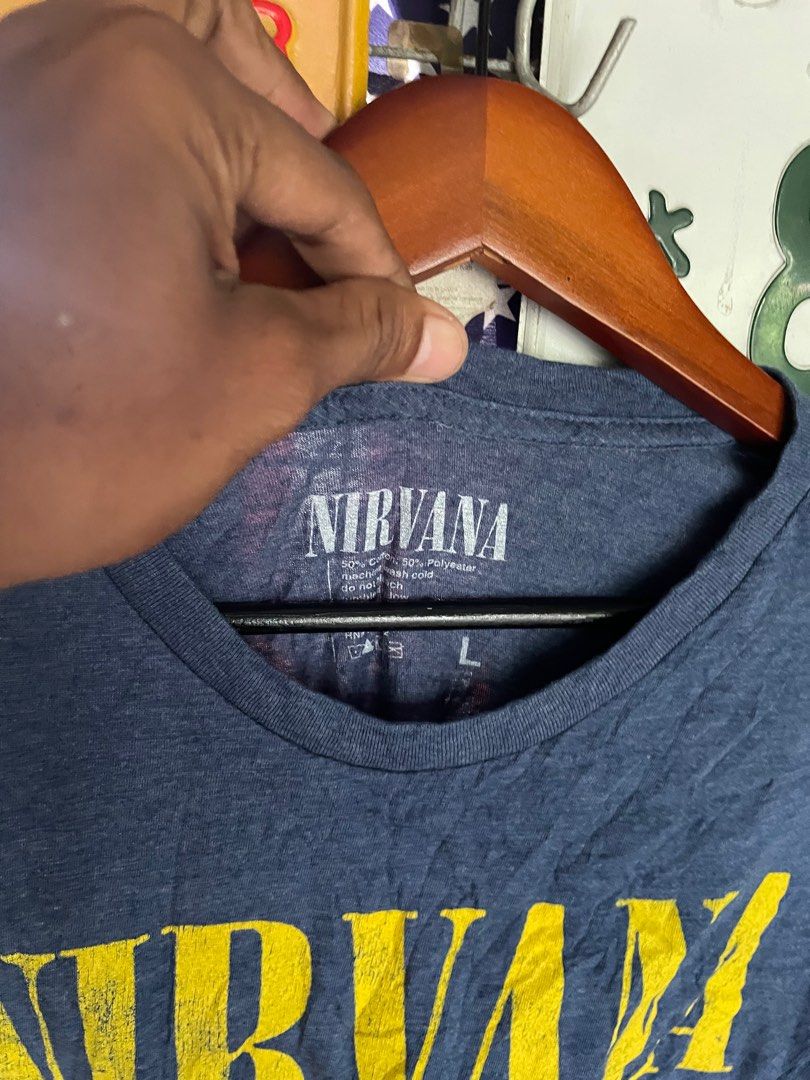Nirvana merch, Men's Fashion, Tops & Sets, Tshirts & Polo Shirts on ...