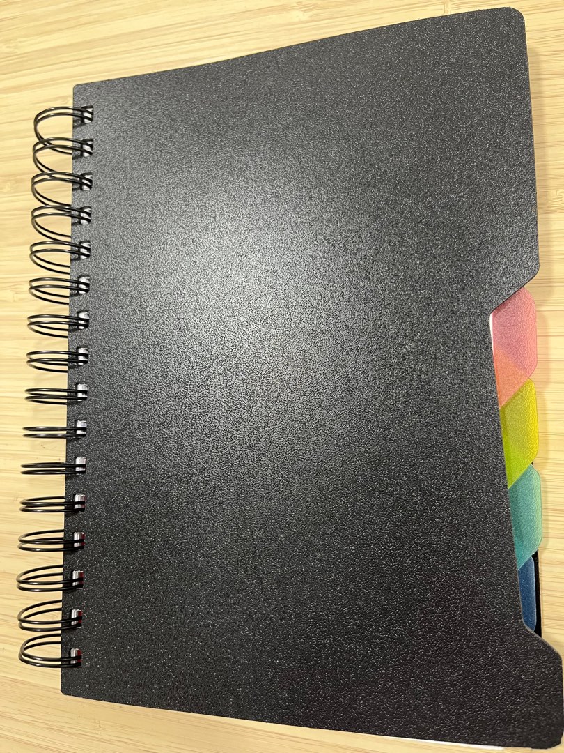 Notebook / Planner / Organizer with colorful dividers, Hobbies & Toys ...