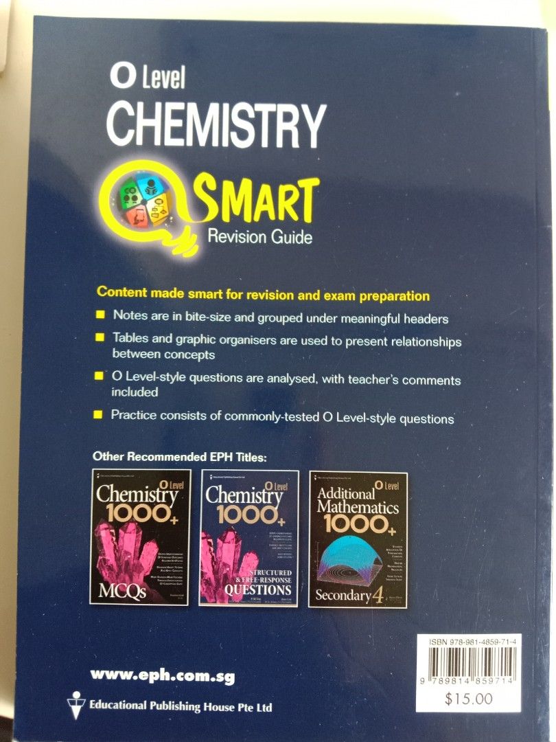 O level chemistry revision guide, Hobbies & Toys, Books & Magazines ...