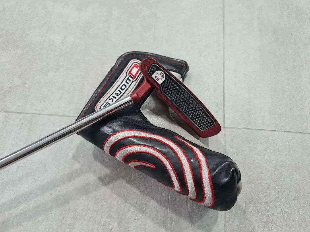 Odyssey putter O-works 1WS Red, Sports Equipment, Sports & Games, Golf ...