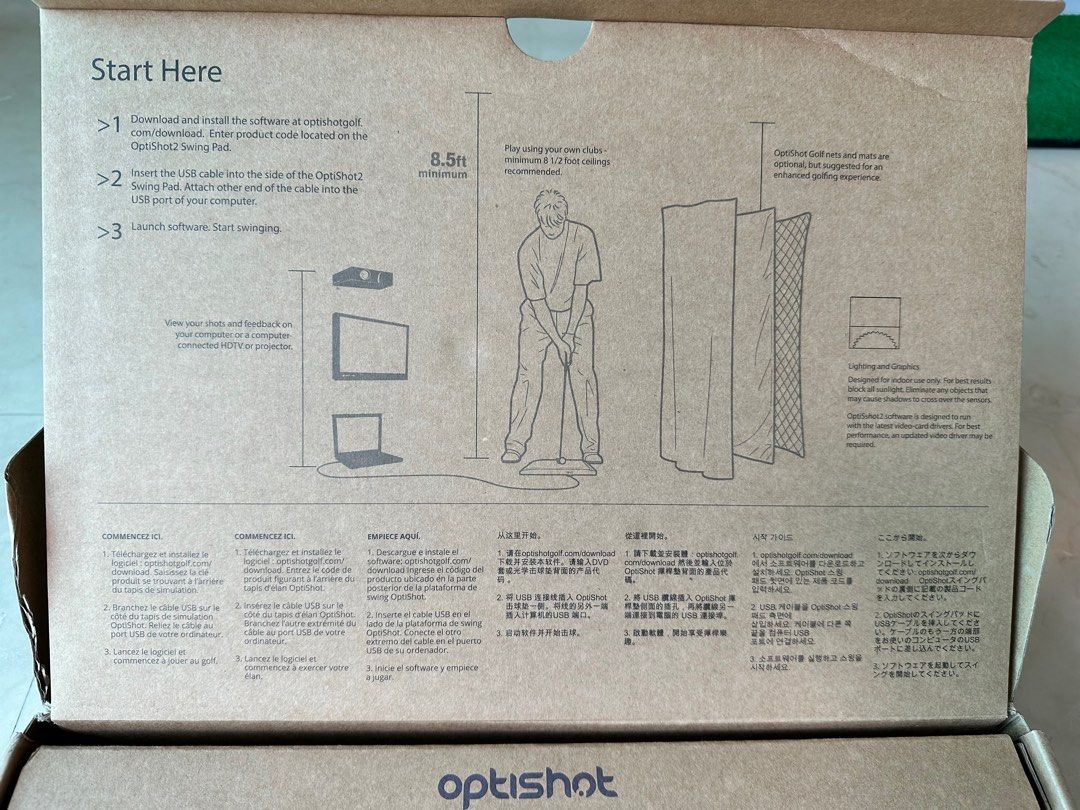 Optishot 2 golf simulator, launch monitor, Sports Equipment, Sports ...