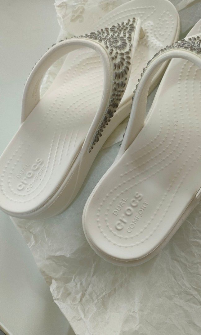 Original Crocs Platform Slippers on Carousell