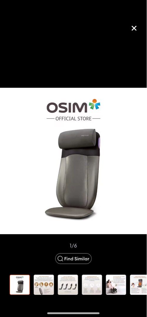 Osim ujolly back massage, Health & Nutrition, Massage Devices on Carousell