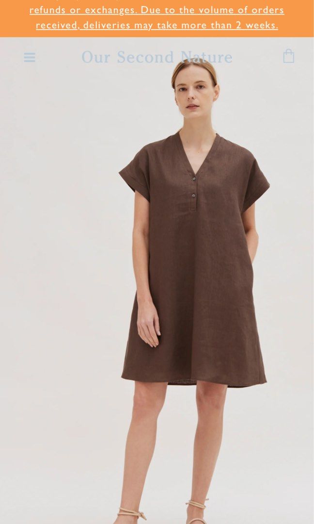 Osn linen dress BNWT S, Women's Fashion, Dresses & Sets, Dresses on ...