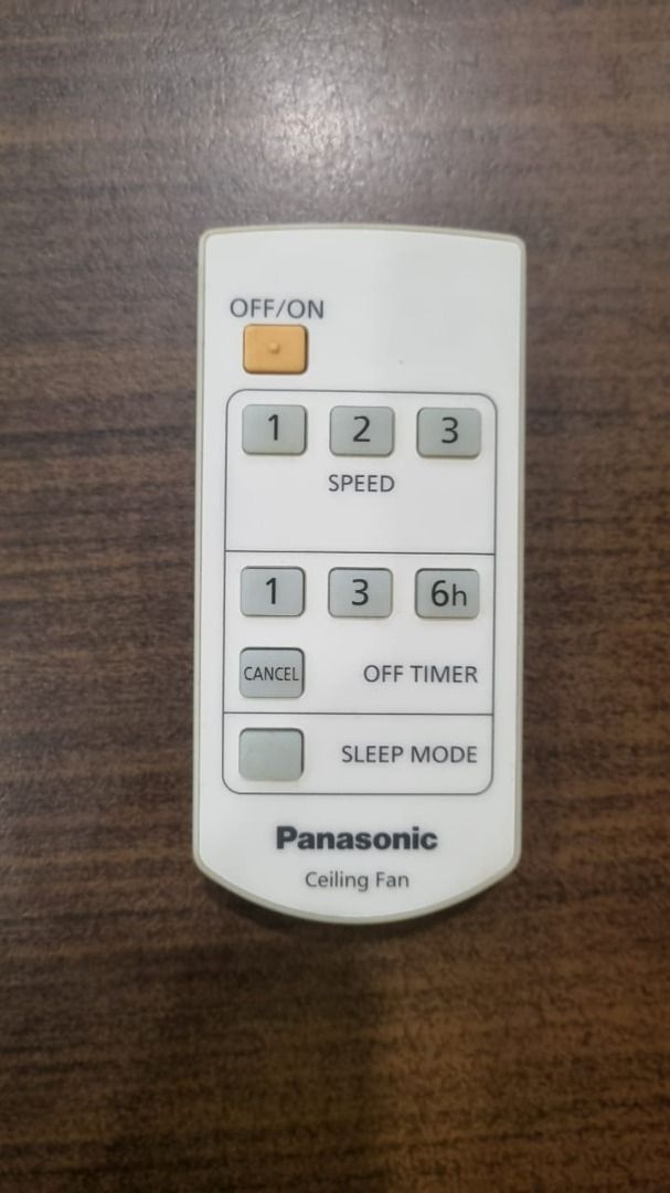 Panasonic ceiling fan Model :- F-M14C2 . . . Remote Control ...