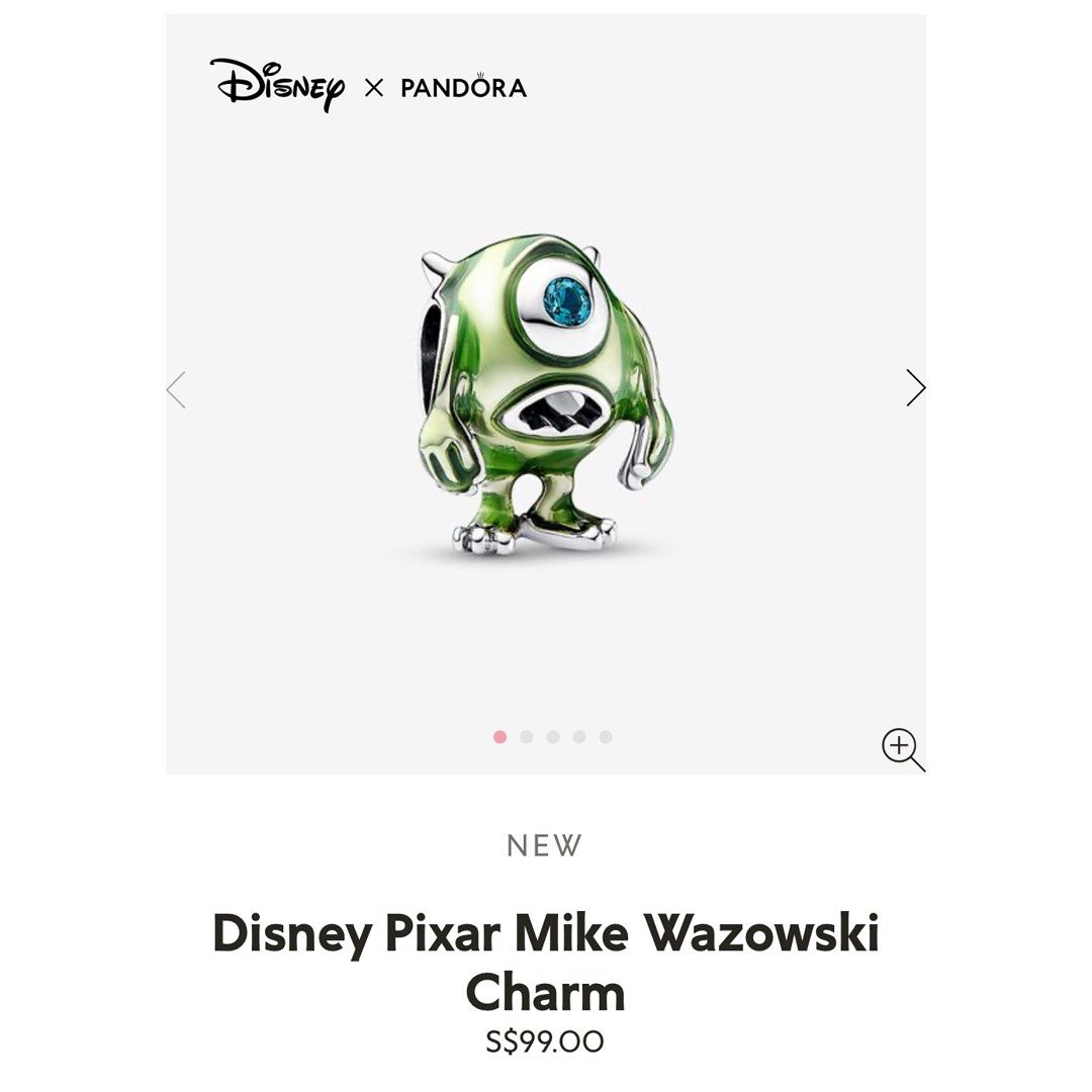 Pandora Disney Pixar Monsters, Inc. Door Dangle Charm 792758C01, Women ...