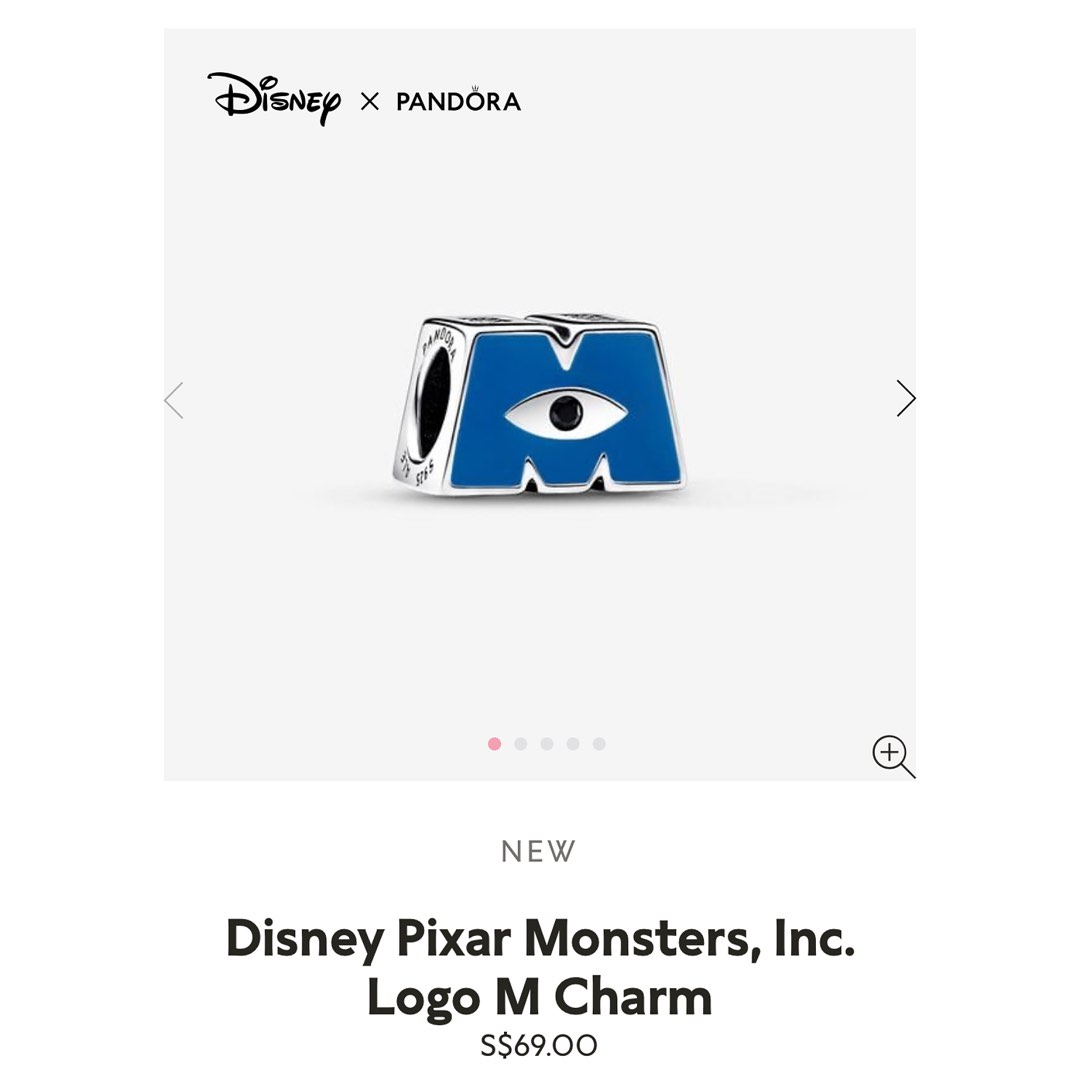 Pandora Disney Pixar Monsters, Inc. Door Dangle Charm 792758C01, Women ...