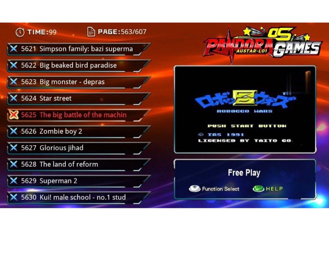 Pandora Games OS 6007 Games in 1, Video Gaming, Video Game Consoles ...