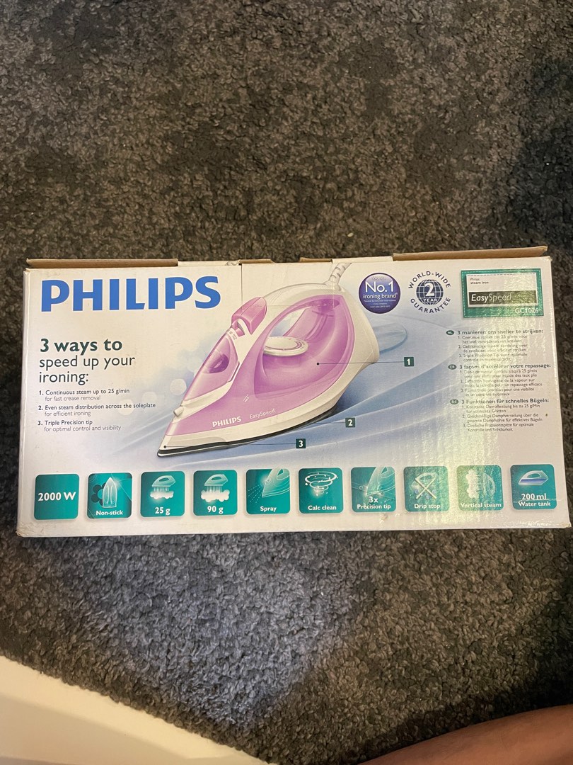 Philips Iron, TV & Home Appliances, Irons & Steamers on Carousell