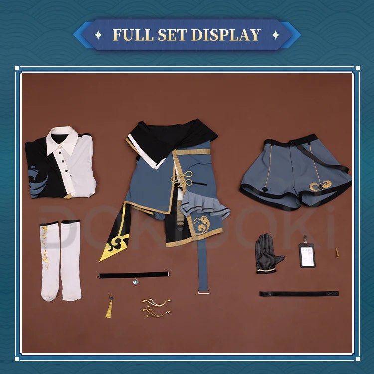 [PO] Xing Qiu Doujin Casual Cosplay Genshin Impact Xingqiu Dokidoki ...