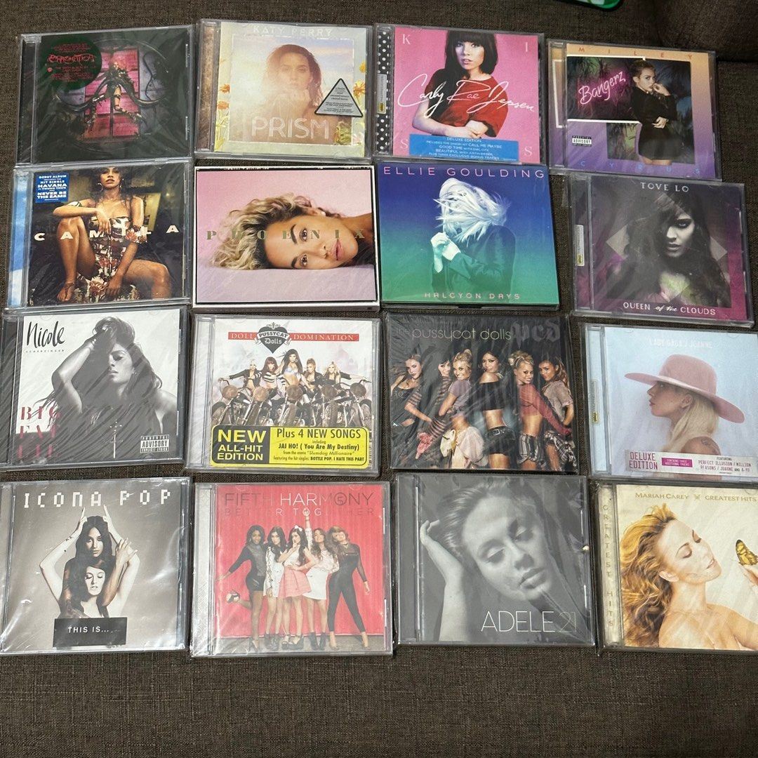 Pop Cds Album Lady Gaga Kayy Perry Camila Miley Adele Mariah Rita ora ...