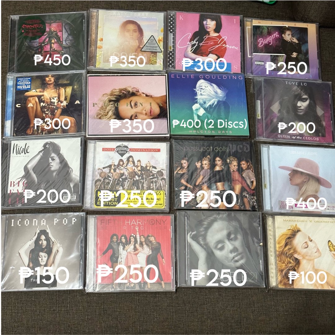 Pop Cds Album Lady Gaga Katy Perry Camila Miley Adele Mariah Rita Ora ...