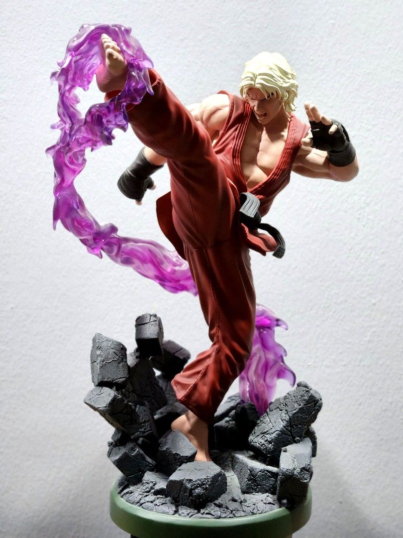 Pop Culture Shock PCS Street Fighter Ken Masters 1/4 Scale Ultra Statue ...