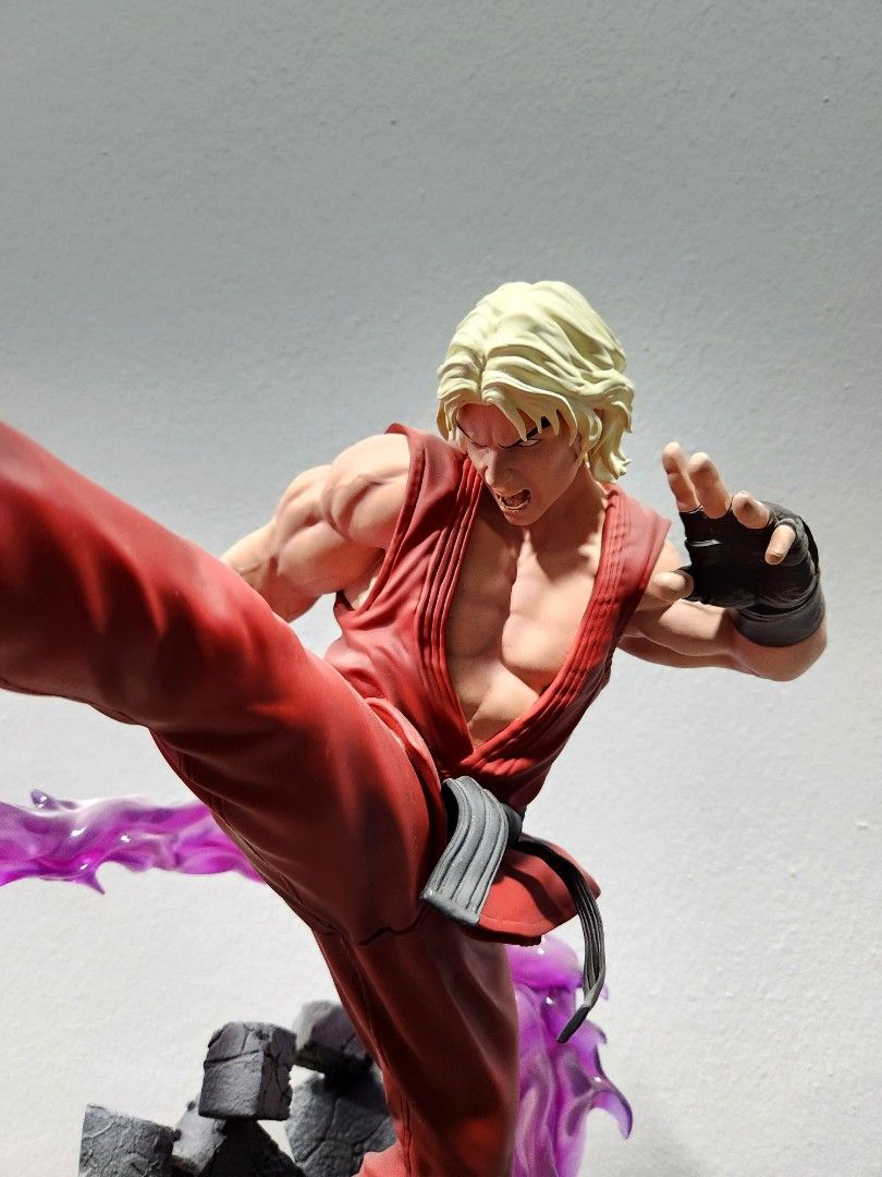 Pop Culture Shock PCS Street Fighter Ken Masters 1/4 Scale Ultra Statue ...
