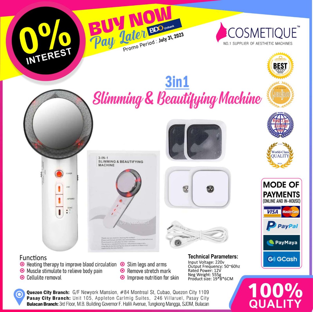 Portable EMS Machine 3in1, Beauty & Personal Care, Face, Face Care on ...